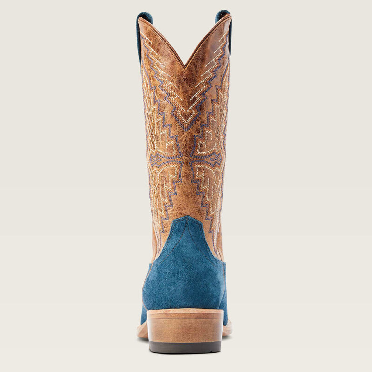 Ariat Mens Boots Futurity Showman Stone Blue Roughout Billys