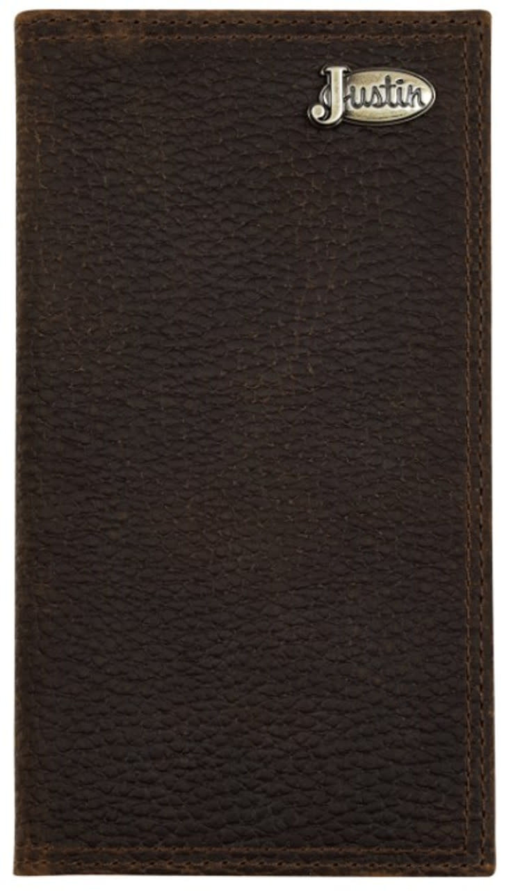 Justin by Trenditions Men's Accessories - Oiled Brown Textured Genuine ...