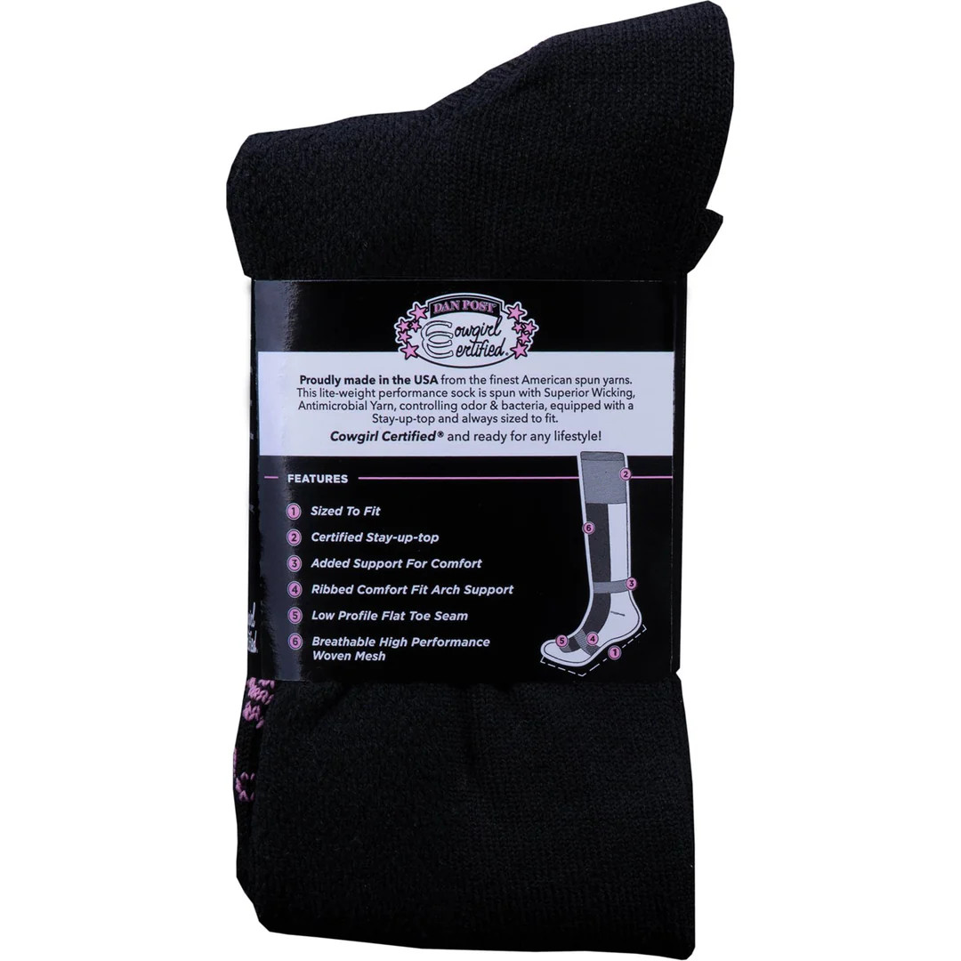 Dan Post Women's Accessories - Socks - Over the Calf Lite / Sleek Thin ...