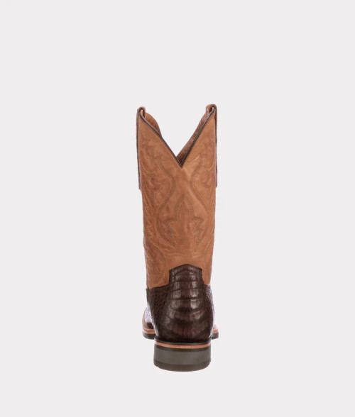 Lucchese Men's Boots - Rowdy - Antique Chocolate Caiman / Tan - Billy's ...