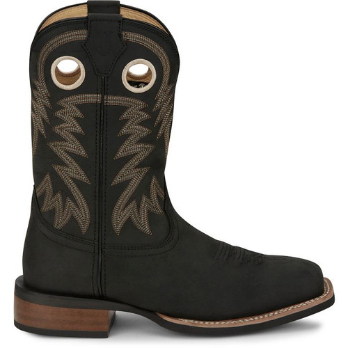 Justin Men's Boots - Show Stopper 11" Western - Black - Billy's Western ...