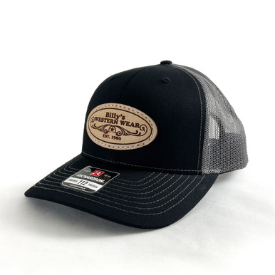 Billy's Western Wear Caps - Logo - Richardson 112 - Black / Charcoal ...