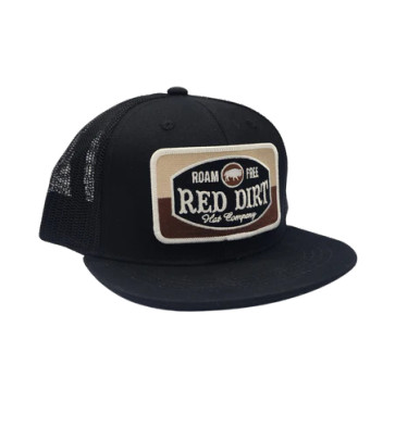 Red Dirt Hat Co Cap - Red Dirt Roam Free Patch - Billy's Western Wear