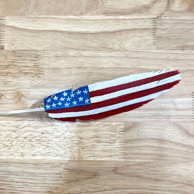 Billy's Western Wear Hat Accessories - American Flag Feather - Large ...
