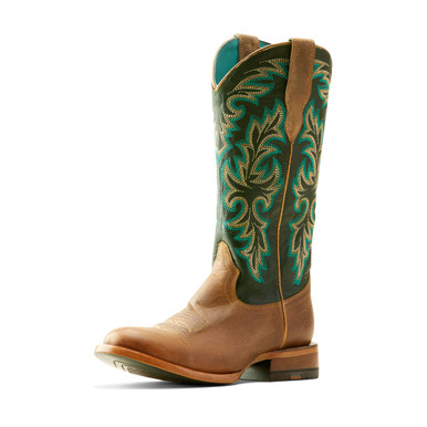 Ariat Women's Boots - Futurity Desperado - Gold Coast / Lush Forest ...