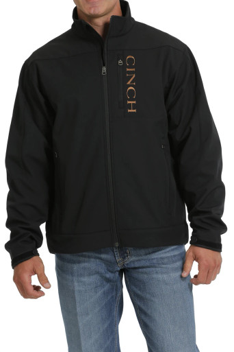 Cinch Men's Jacket - Bonded Softshell - Black - Billy's Western Wear