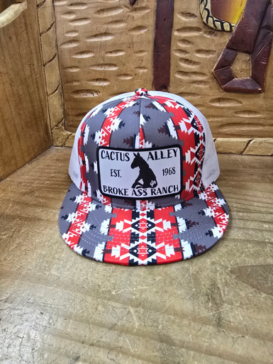 Cactus Alley - Southwest Donkey Cap - Multi / White - Billy's Western Wear