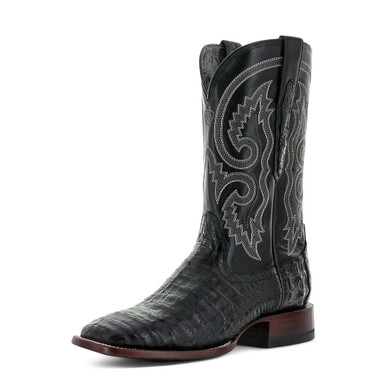 Ariat Men's Boots - Classic Callen - Caiman Belly - Matte Black ...