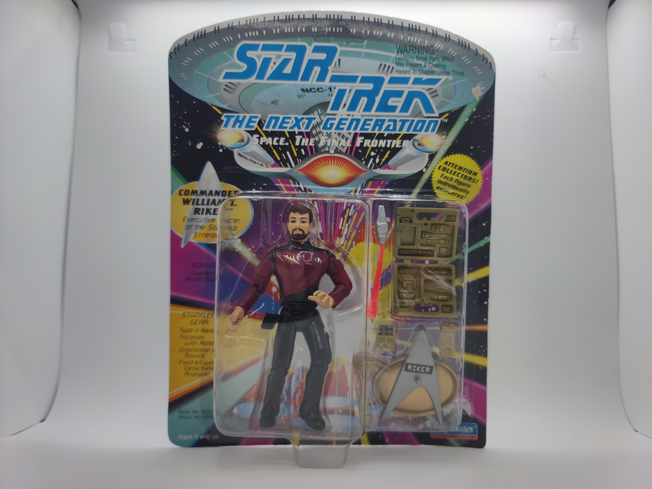 Star Trek TNG 1992 Commander William T. Riker Action Figure MOC