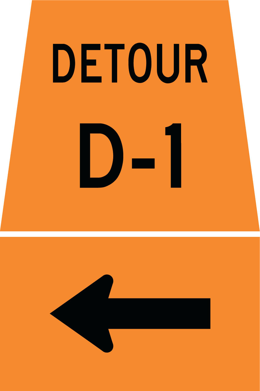 TC-10BL Reflective Sign 45x45/30x45 cm