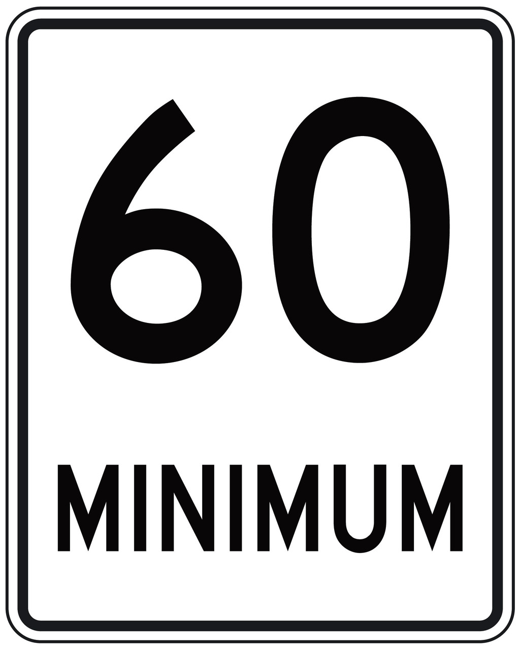 RB-4 Reflective Sign 60x75 cm