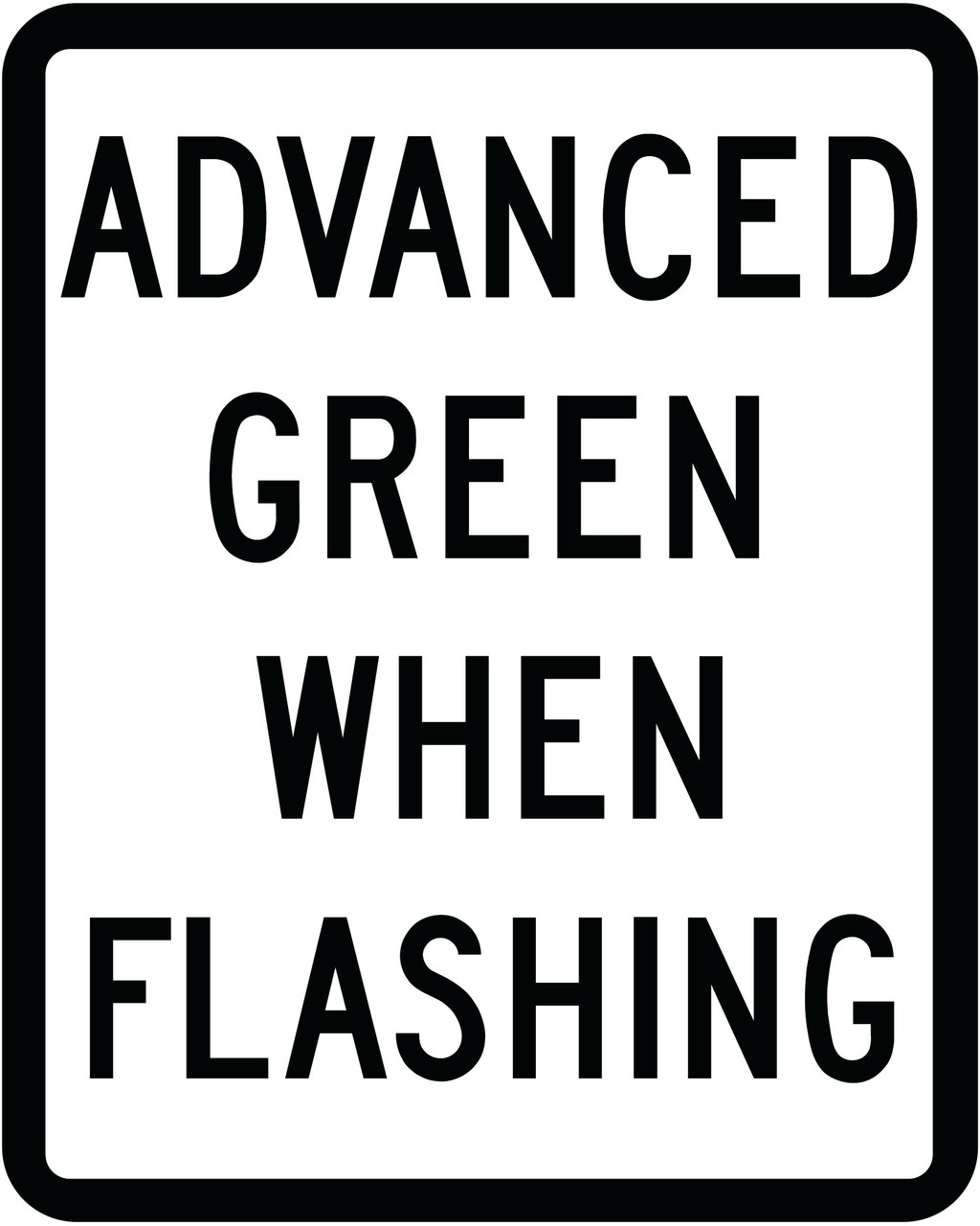 RB-80 Reflective Sign 60x75 cm