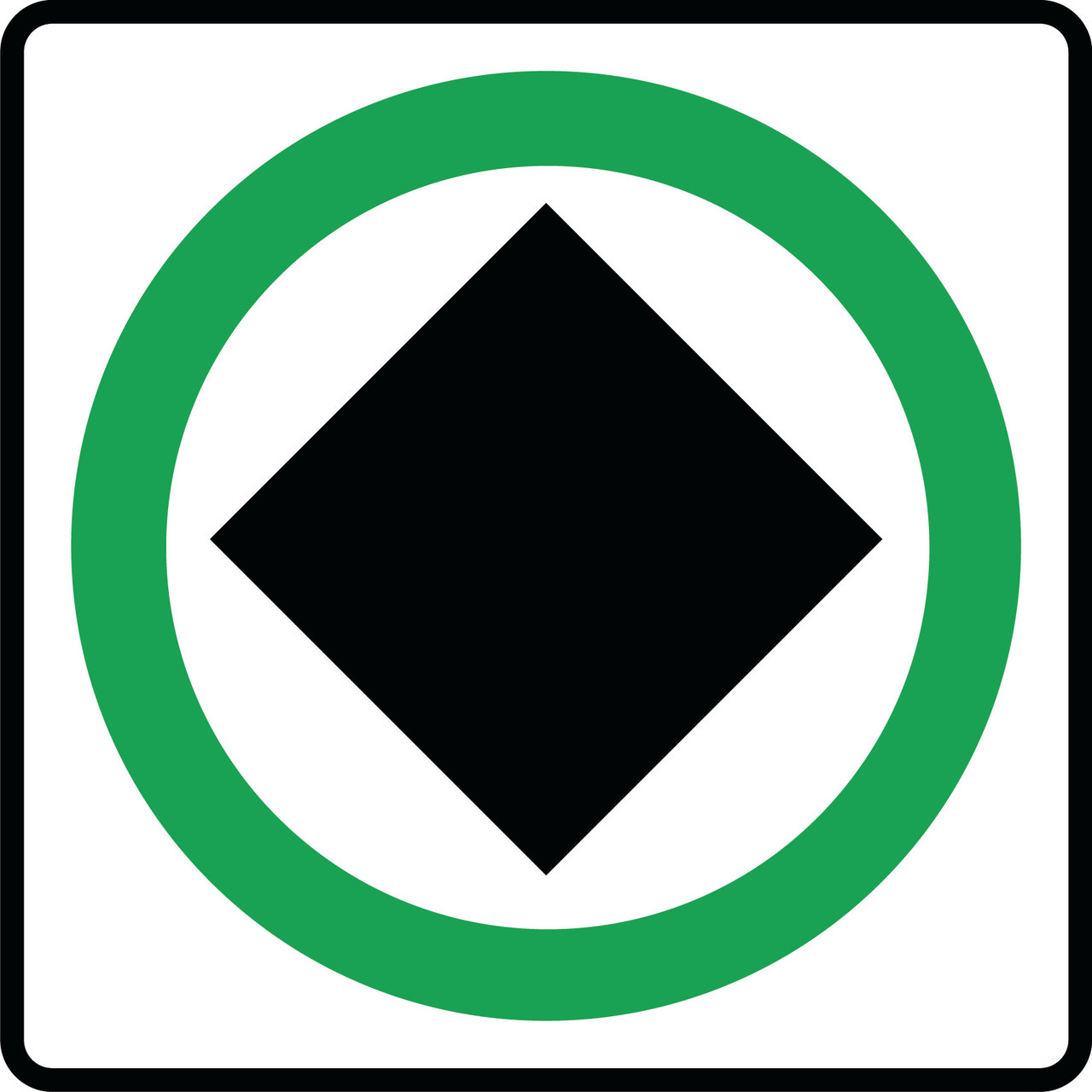 RB-82 Reflective Sign 60x60 cm