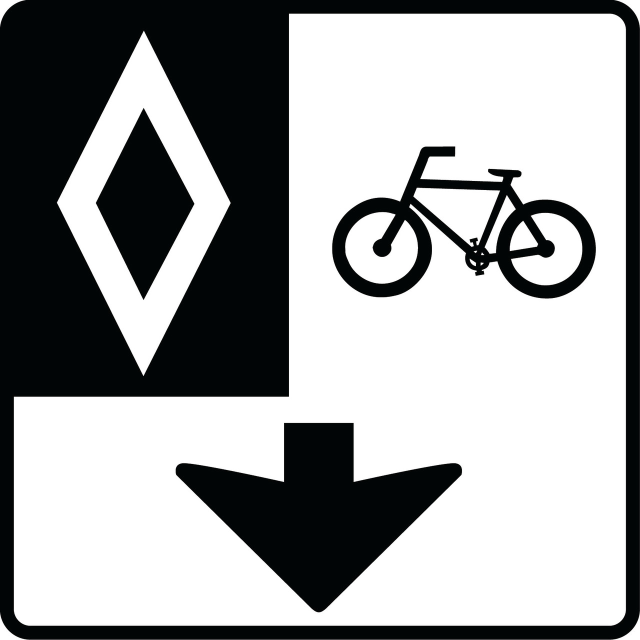 RB-84 Reflective Sign 60x60 cm