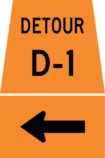 TC-10BL Reflective Sign 45x45/30x45 cm