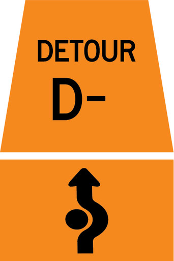 TC-10Cr Reflective Sign 45x45/30x45 cm