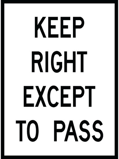 RB-33 Reflective Sign 90x120 cm