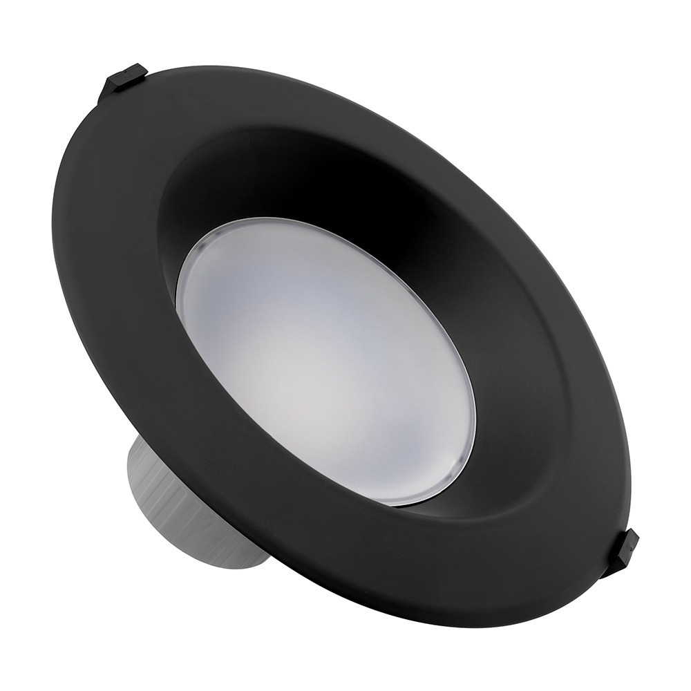 8" Black Recessed Commercial LED Downlight, CCT, Up To 2200 LM