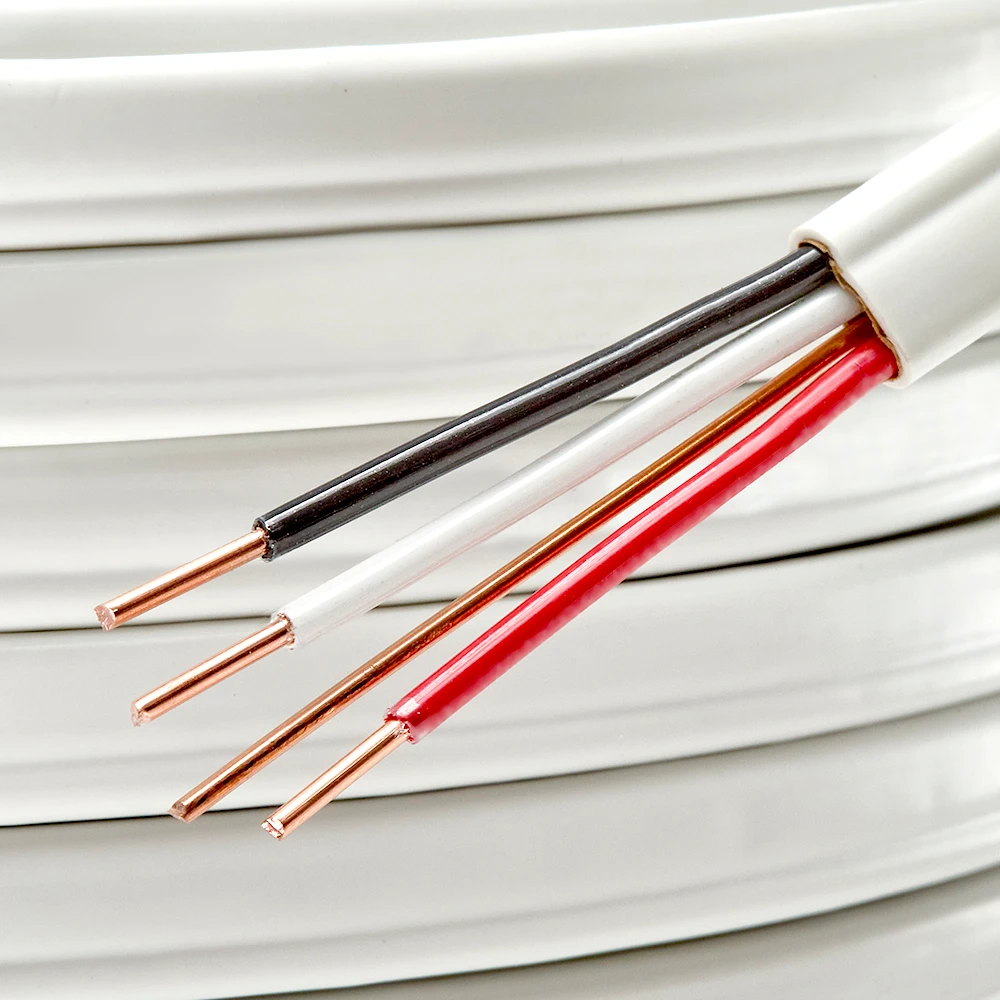 100’ 14/3 NM-B Solid Copper W/G Wire, Non Metallic Sheathed Cable, 600V