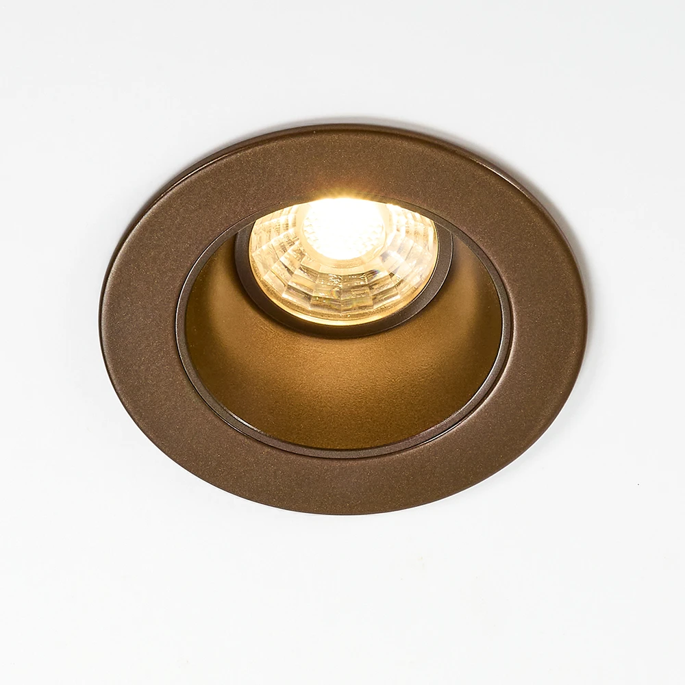 2 in. Round Canless Recessed LED Downlight Bronze Trim 5 CCT