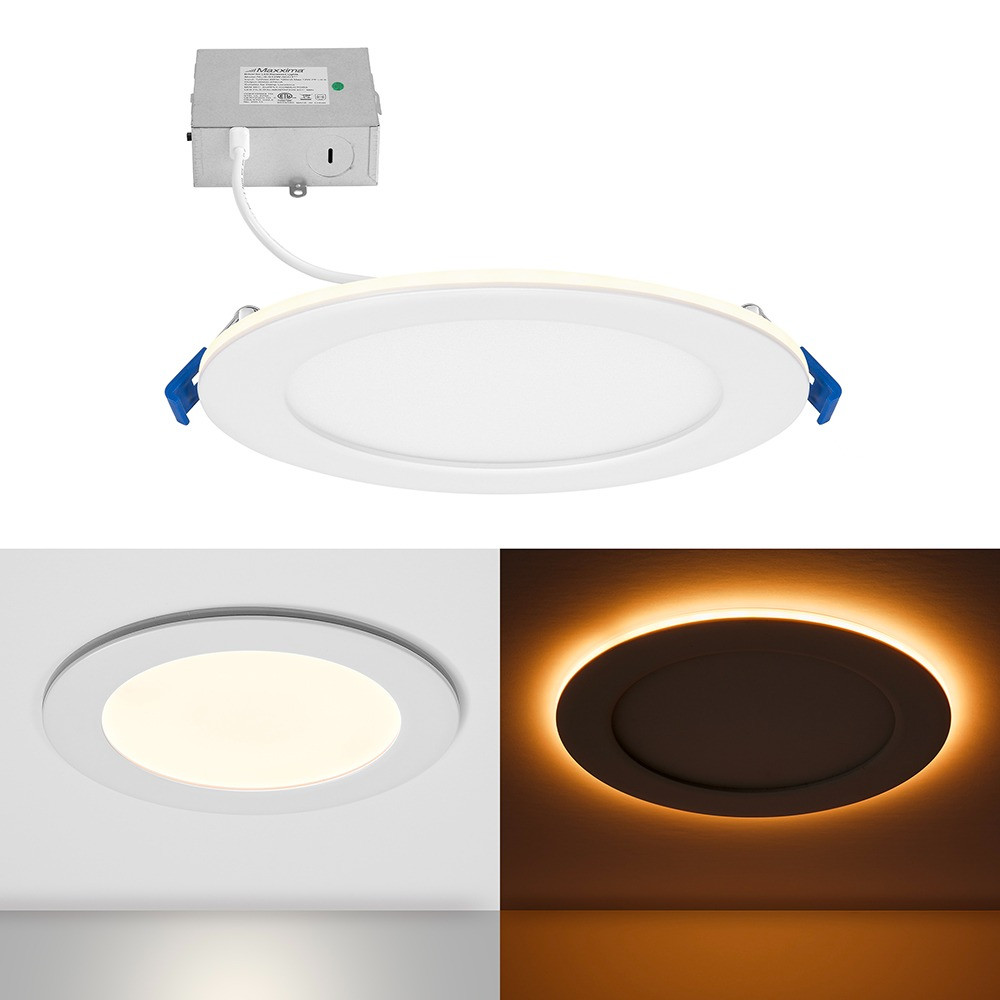 6” Slim LED Downlight w/ Night Light 900 Lumens 2700K-5000K