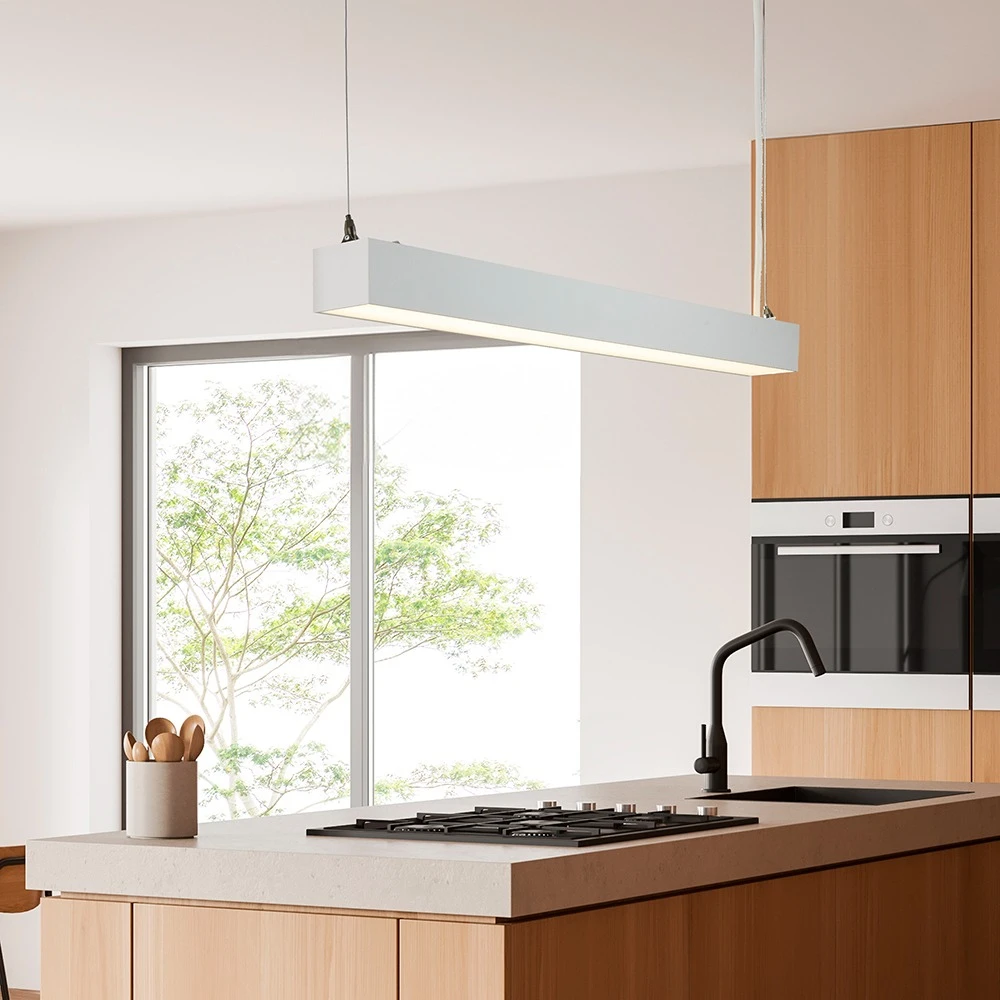 4 ft. LED Linear Up / Down Light Fixture, 3 CCT 3500K-5000K