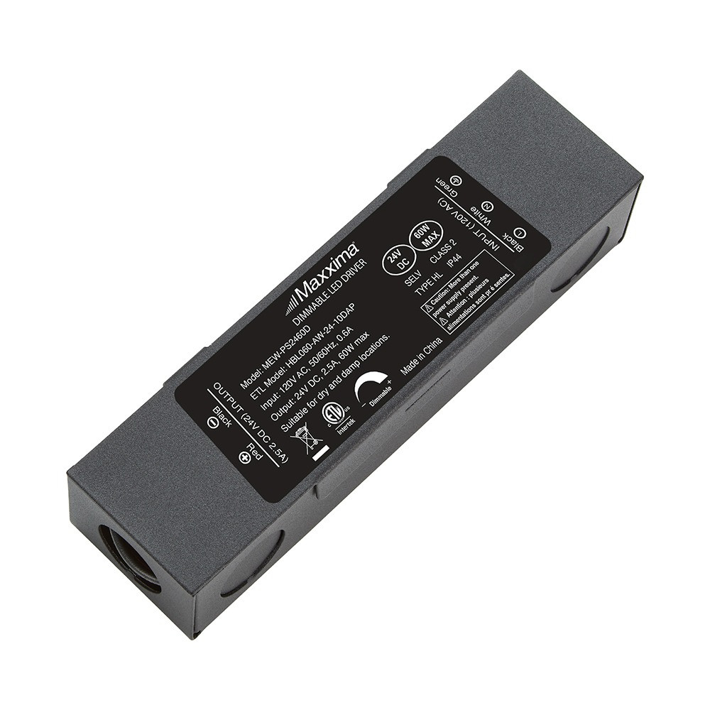 60W Power Supply 120VAC to 24VDC Transformer