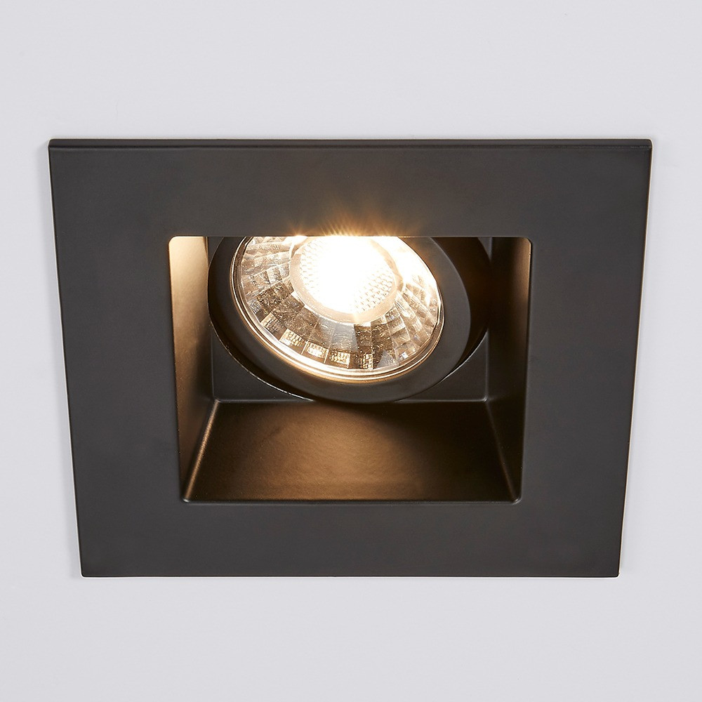 4" Canless Square Recessed LED Gimbal Anti-Glare Downlight 5 CCT