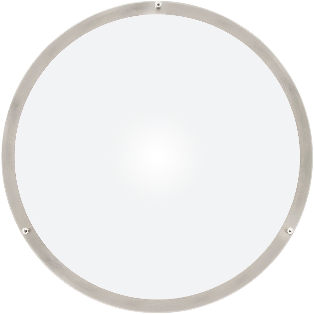 18 in. Satin Nickel LED Ceiling Mount Fixture, 5 CCT 2700K-5000K, 2000 ...
