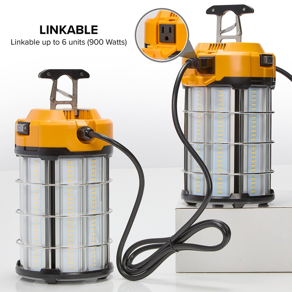 LED Construction Cob Work Light, 1800 LM, 5000K, Linkable