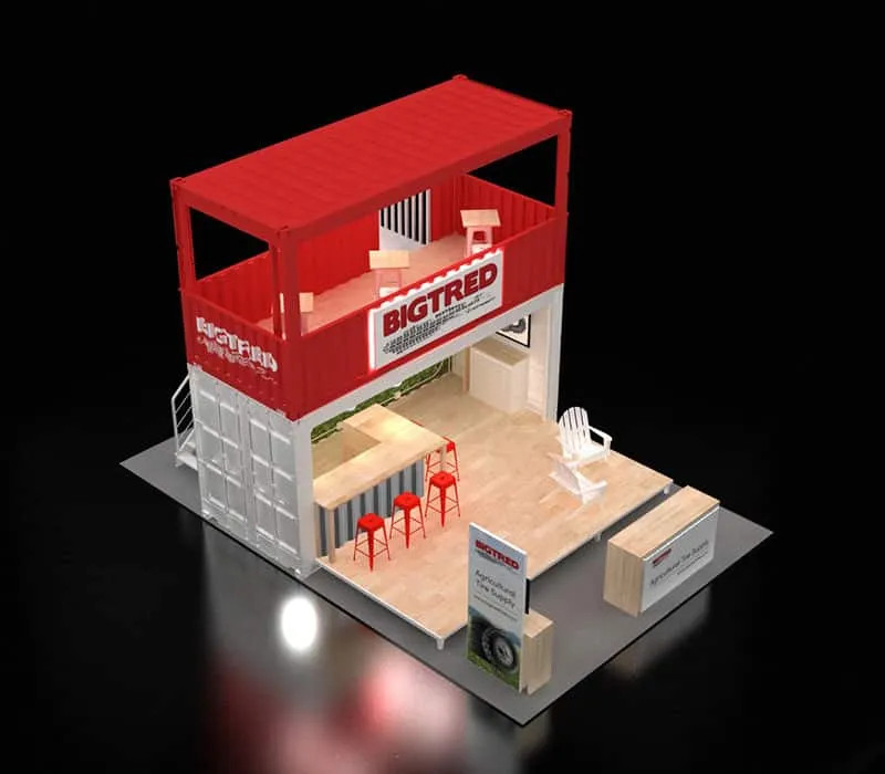 EP1002 Brand Activation 30 x 30 | Double Deck Shipping Containers