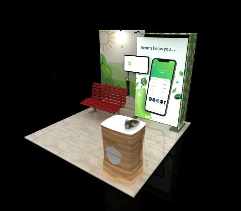 Radiant 107 10' x 10' Backlit Trade Show Display