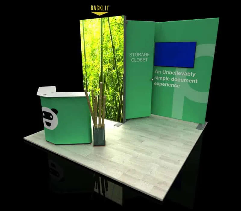 Radiant PO8192A 10' x 20' Backlit Trade Show Display | ExpoMarketing