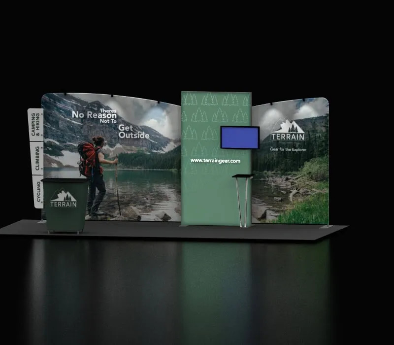 Radiant 206 10 x 20 Backlit Trade Show Display | ExpoMarketing