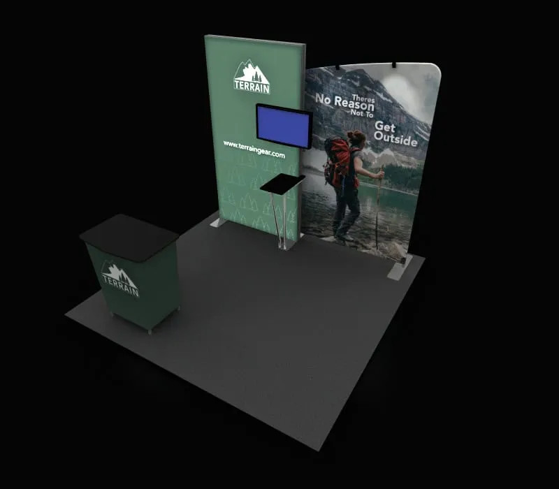 Radiant 106 10' x 10' Backlit Trade Show Display