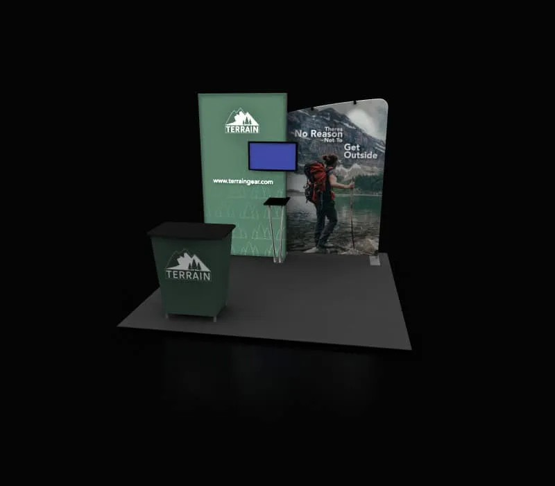 Radiant 106 10' x 10' Backlit Trade Show Display