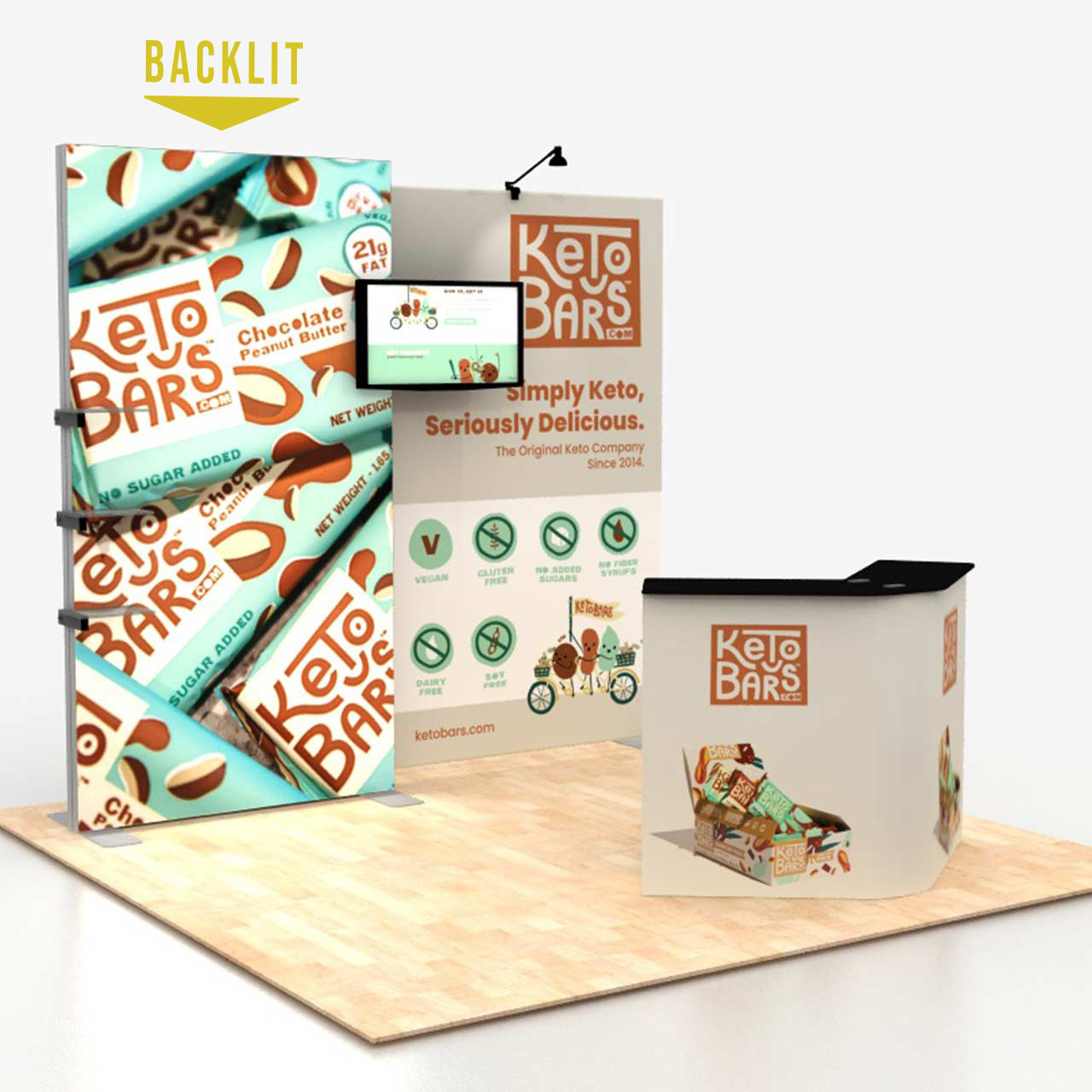 Radiant 111 10 x 10 Backlit Trade Show Display | ExpoMarketing