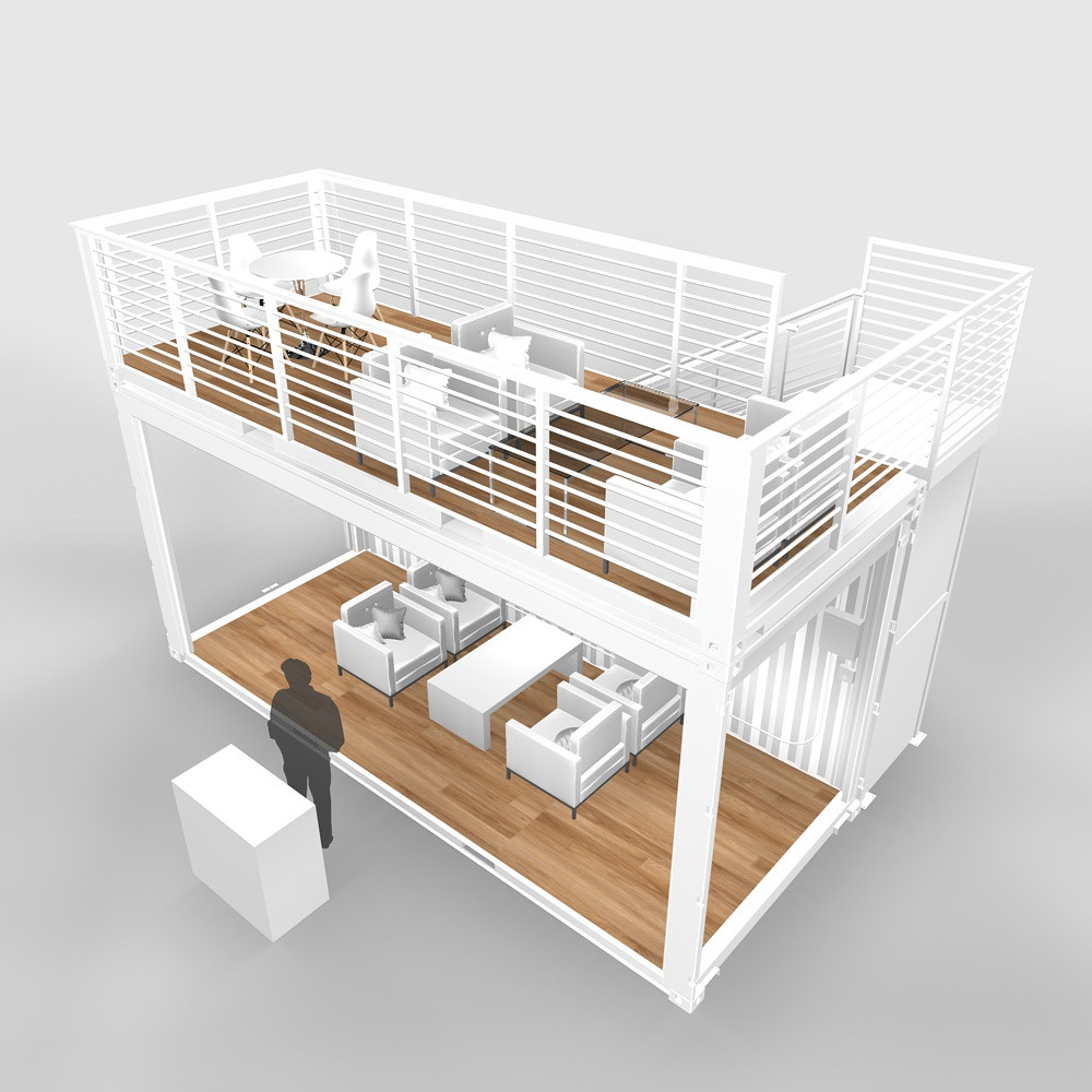 Shipping Container Base Model D2 Trade Show Display