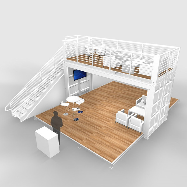 Shipping Container Base Model E2 Trade Show Display