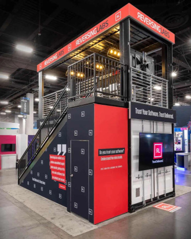 Custom Shipping Container Trade Show Booth - EP1001 20 x 20