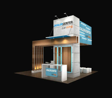 DEALER CENTER 20 x 20 | Industrial Style Island Exhibit
