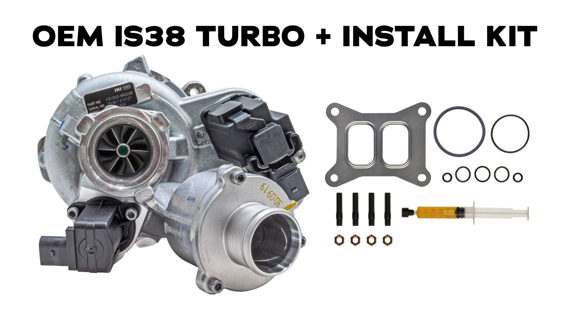 OEM IS38 Turbo + Install Kit - TURBOS.COM