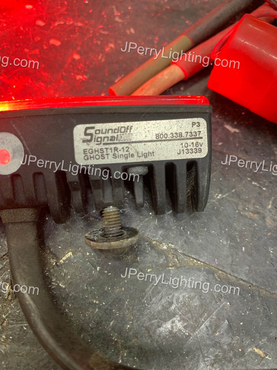 SoundOff Signal GHOST RED EGHST1R-12