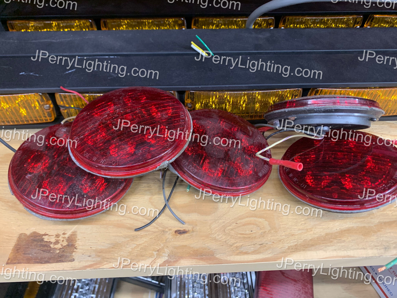 2fr00zrr Whelen SmartLED 200 Series 4" Round RED RED