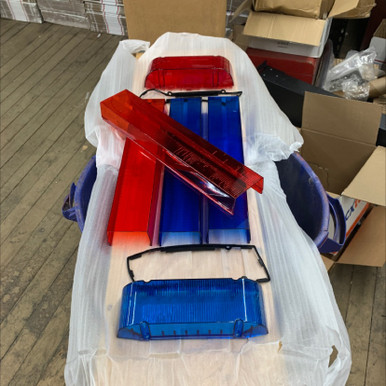 RED / BLUE NO Alley Basic Lens Kit for Edge 9000 Bars - J. Perry Lighting