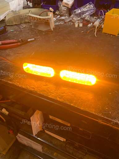 Whelen Avenger Dual Head SYNC AMBER AVNS2AA 4 wire