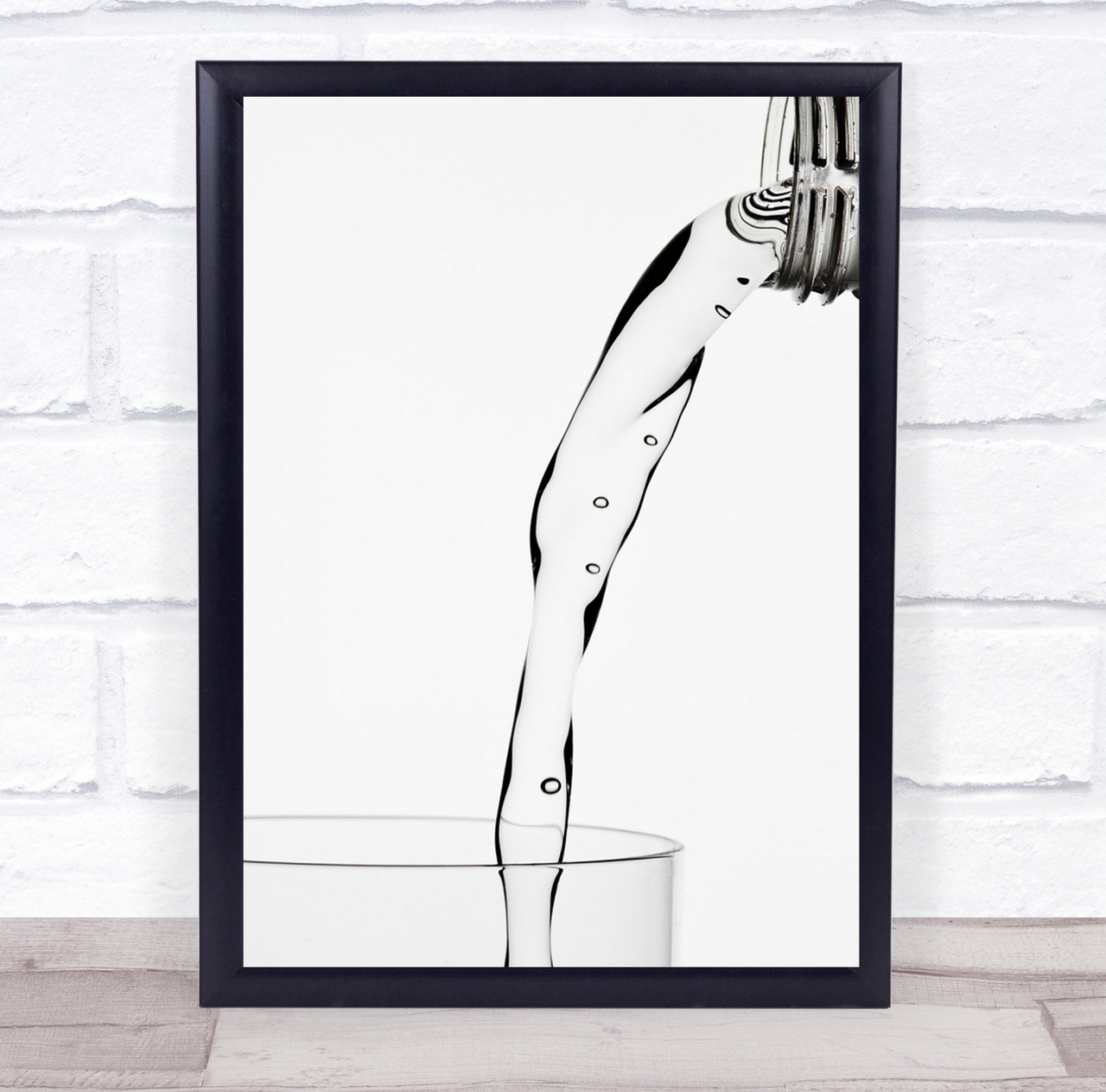 Water Still Life Graphic Pour Pouring Transparent Transparency Wall Art ...