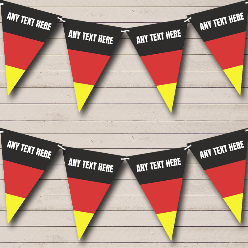German Flag Germany Custom Personalised Carnival, Fete & Street Party ...