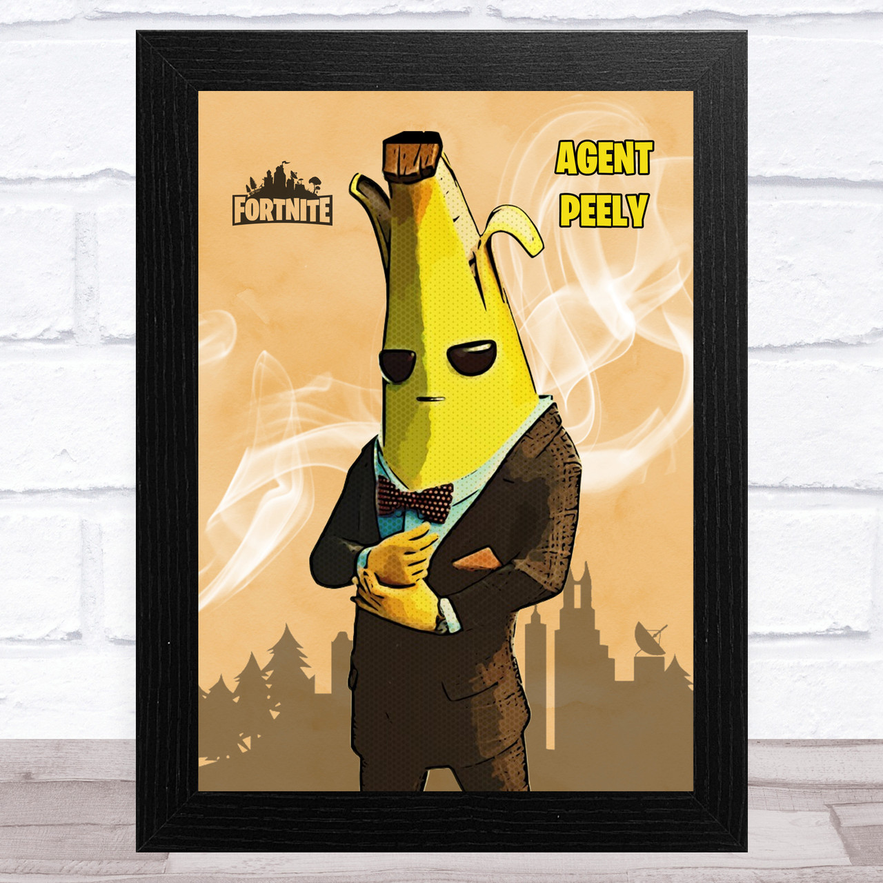 Agent Peely Gaming Comic Style Kids Fortnite Skin Children's Wall Art ...