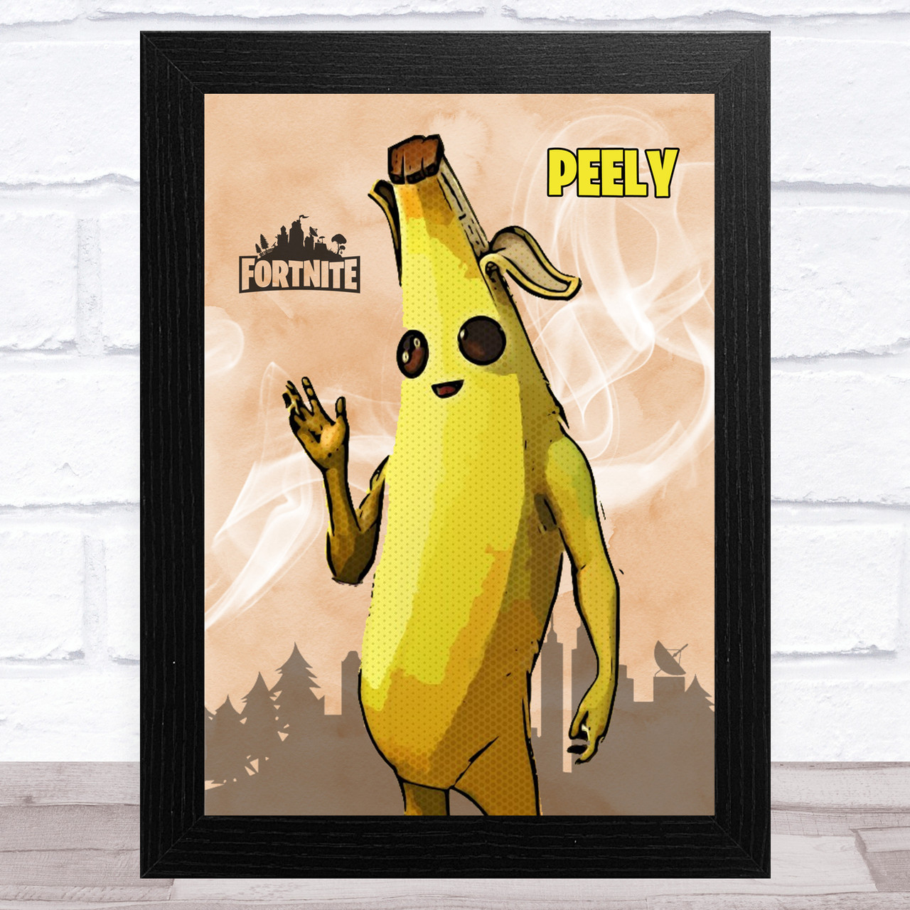Peely Gaming Comic Style Kids Fortnite Skin Children's Wall Art Print ...